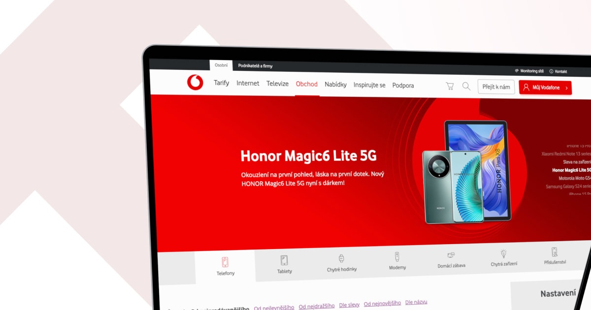 MediaFactory - e-shop Vodafone Czech Republic